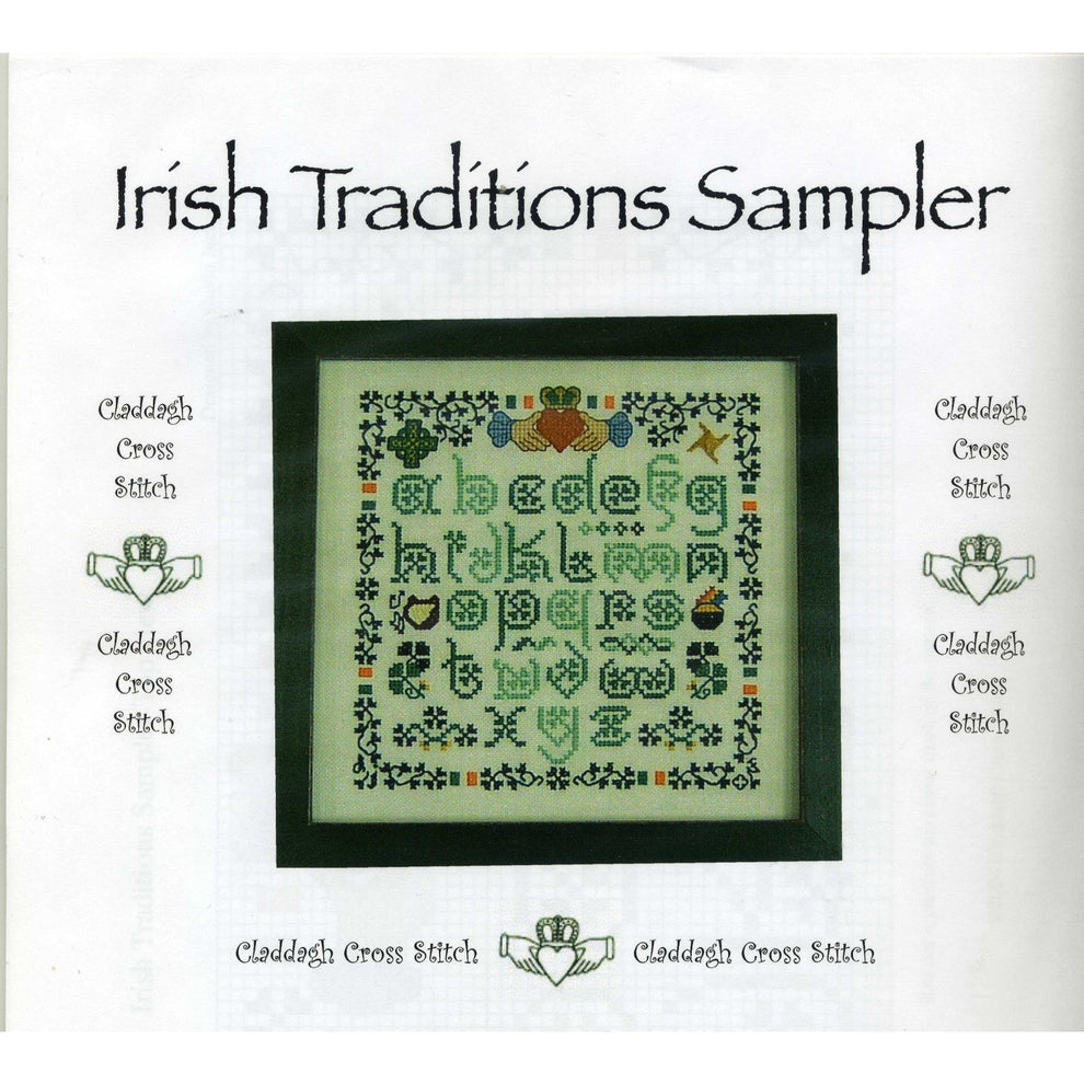 Claddagh Cross Stitch Irish Traditions Sampler Pattern – Celtic Craft Shop