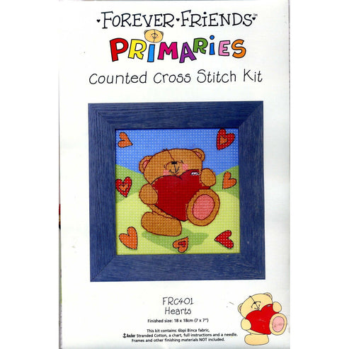 Binca Beginner Cross-stitch Kit Forever Friends Hearts – Celtic Craft Shop