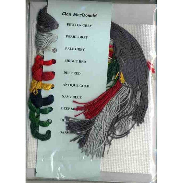 Clans of Scotland Scottish Crest MacDonald Cross Stitch Kit – Celtic ...