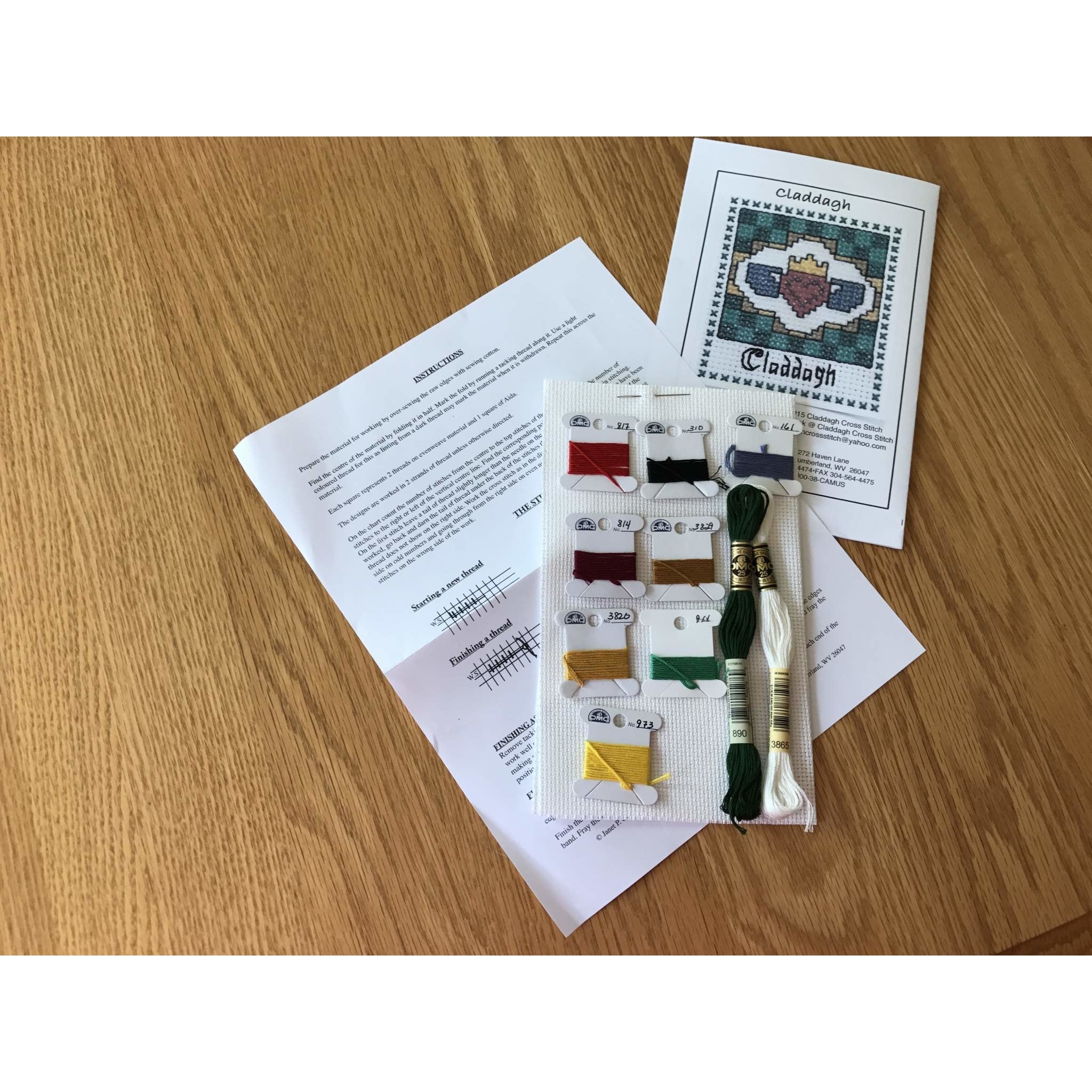Claddagh Cross Stitch - Claddagh - Cross Stitch Kit – Celtic Craft Shop